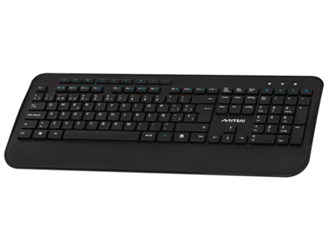 Teclado MITSAI Q200 (USB - Layout Español - Negro) | Worten Canarias