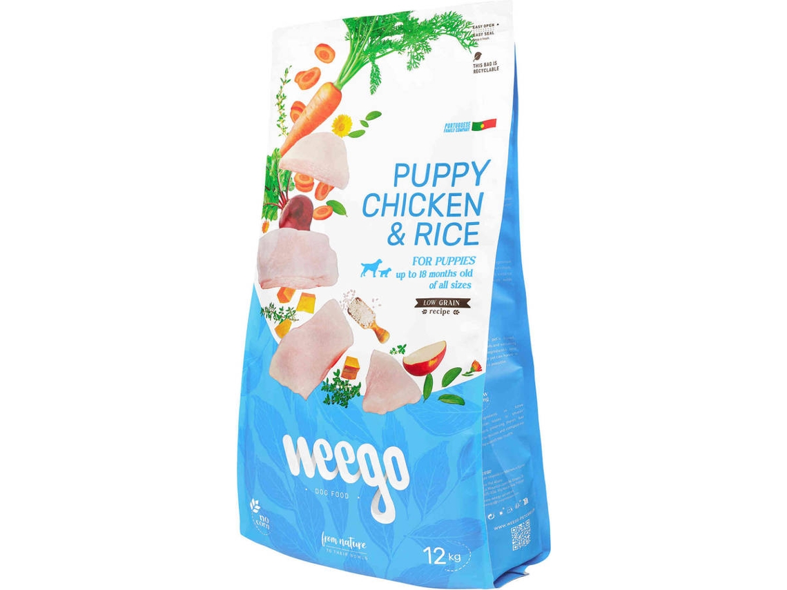 Pienso Seco para Perro WEEGO Júnior Pollo y Arroz (12 kg) | Worten Canarias