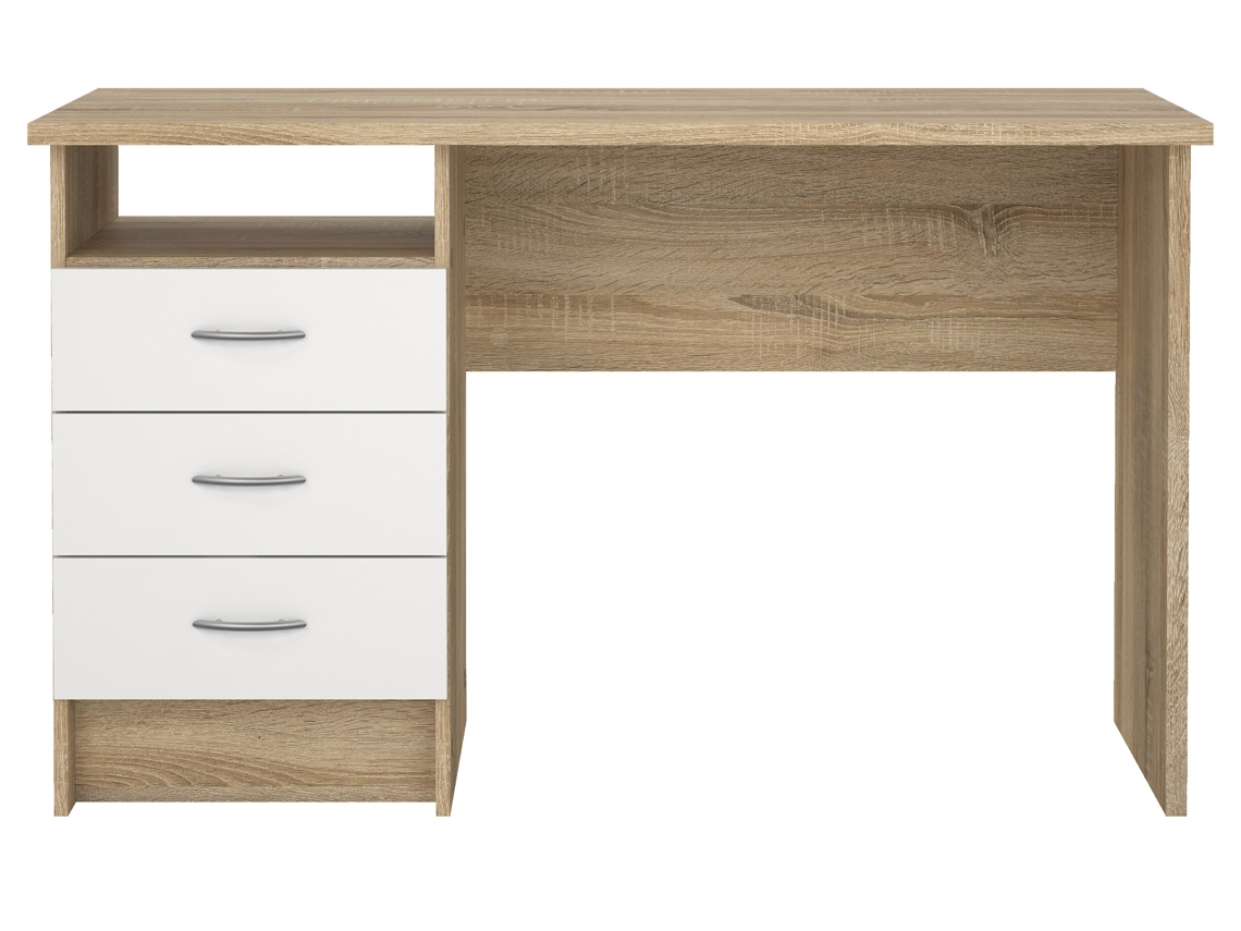Escritorio TVILUM Function Plus 3 Cajones (Blanco / Roble) | Worten Canarias