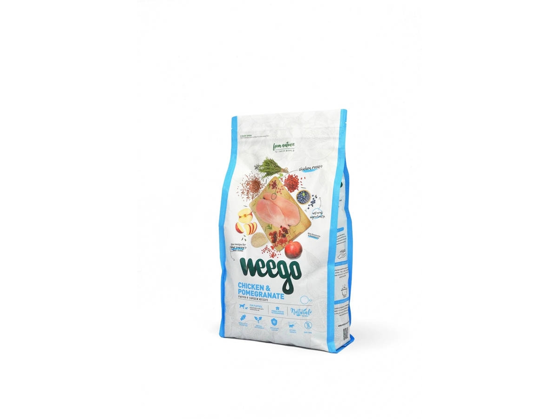 Pienso Seco para Perros WEEGO Cachorros Pollo y Granada (400 g ...