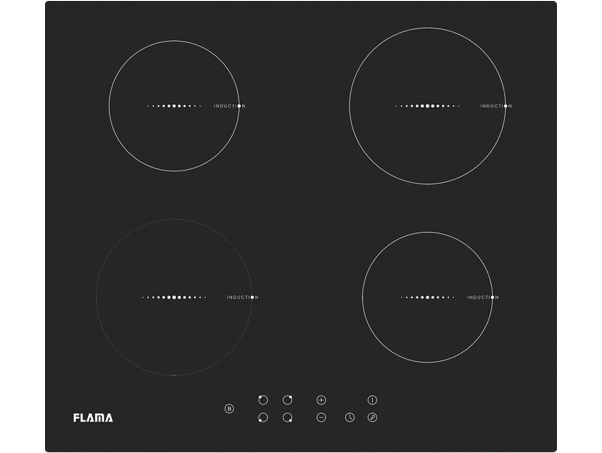 Placa Flex de Inducción FLAMA 9065FL (Eléctrica - 59 cm - Negro ...